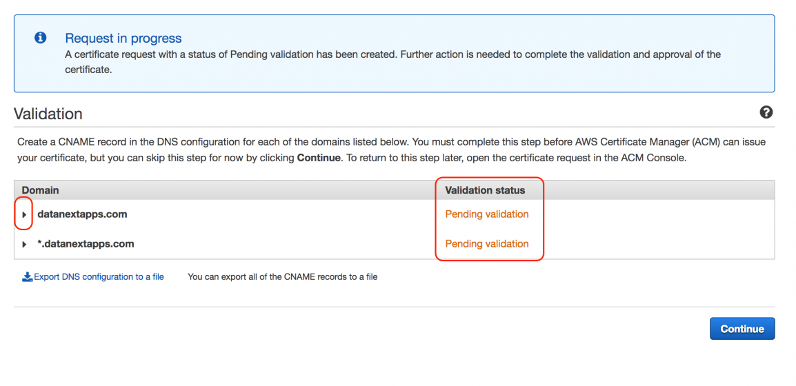 Generate Ssl Certificates Using Aws Acm Datanext Solutions 9185